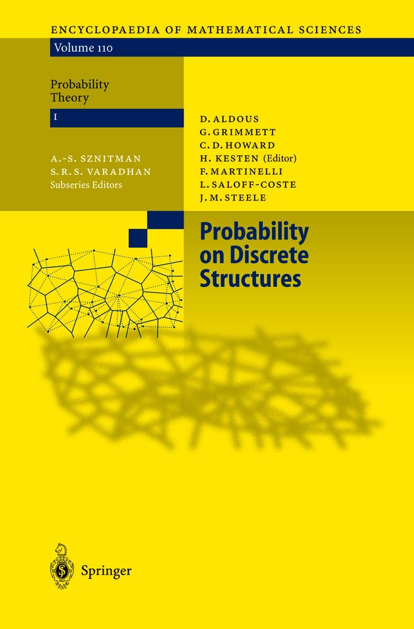 Buy Probability on Discrete Structures: 110 (Encyclopaedia of ...