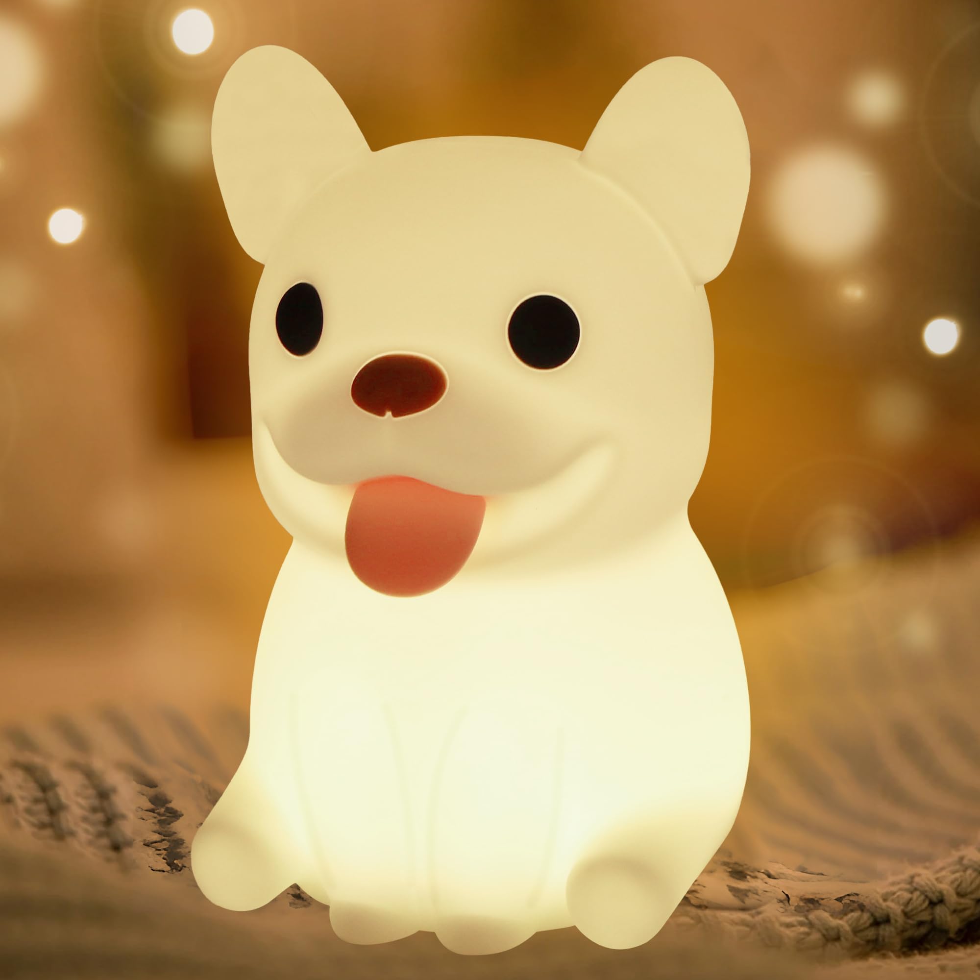 Myratts Led Cute Dog Night Light, Dimmable Nursery Puppy Kawaii Lamps ...