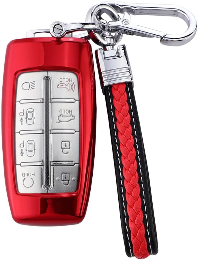 Amazon.com: COZLA for Genesis Key Fob Cover with Keychain Soft TPU Car ...