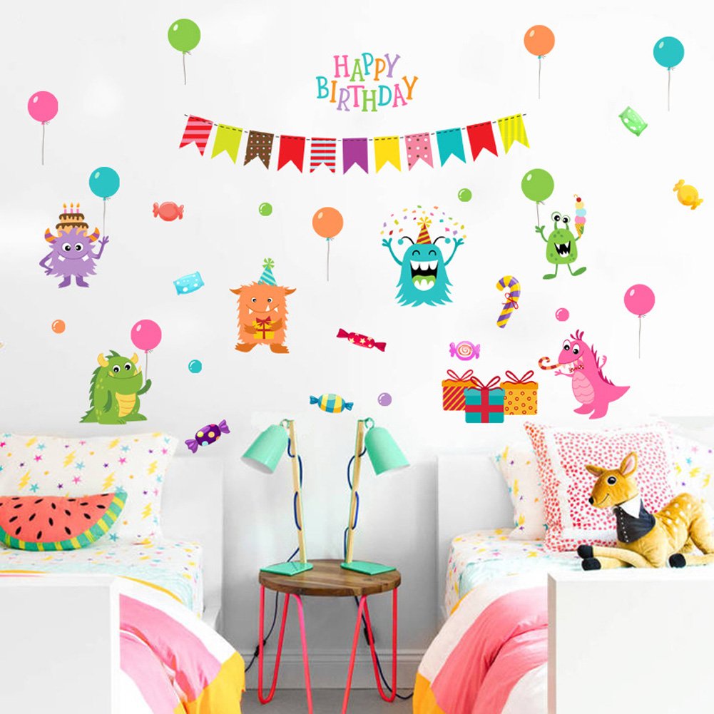 Little Monsters Baby Room Samunshi® Wall Sticker Set Of 13 Cute