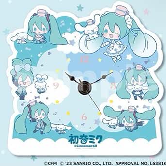 Amazon.co.jp: S-2 Prize B Acrylic Clock, Miku x Cinnamoroll, Rakuten ...