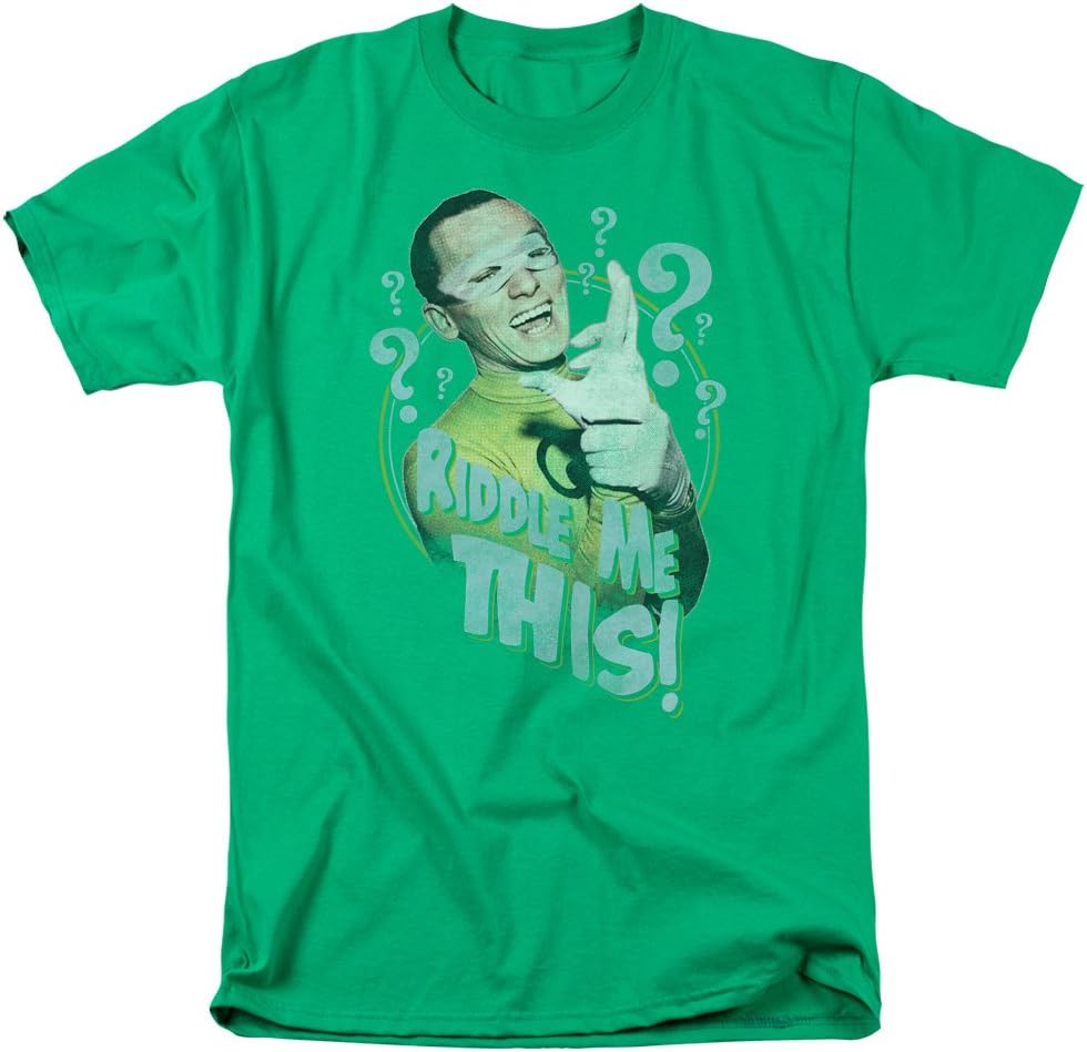 Amazon.com: Batman Classic TV DC Comics Riddler Riddle Me This Adult T ...