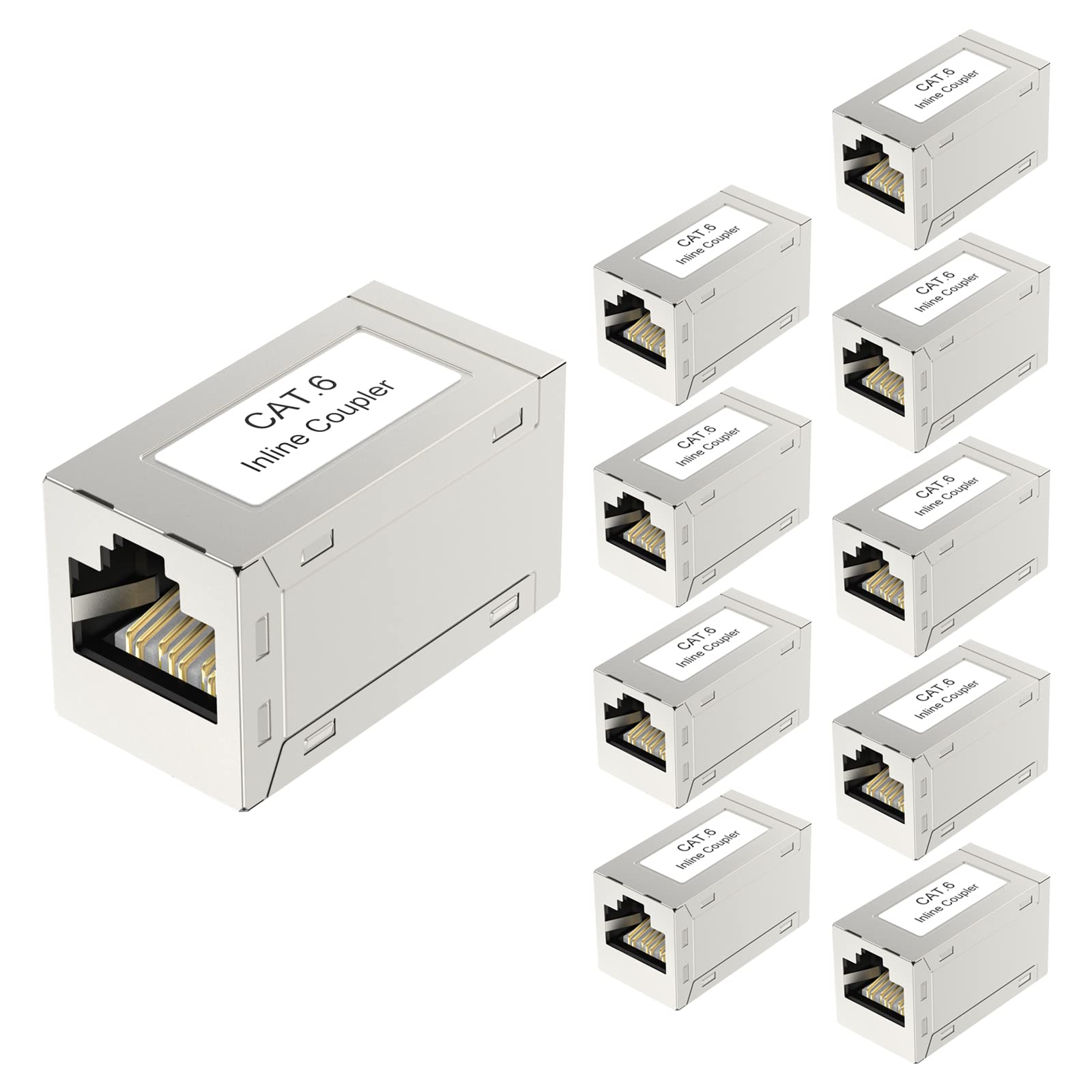 Snapklik.com : RJ45 Cat6 Coupler Shielded 10-Pack, Ethernet Cable ...