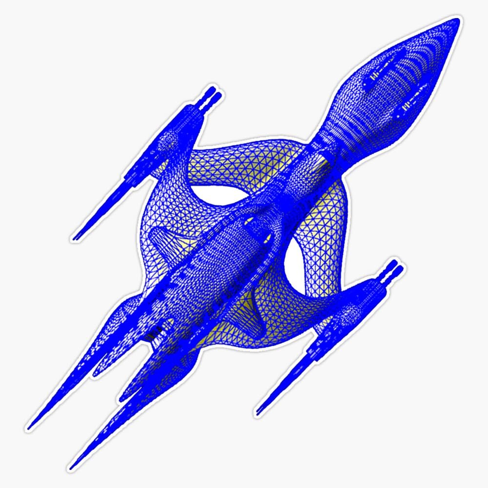 Amazon.com: MAGNET Babylon 5 Whitestar Wireframe Ship Model Magnetic ...