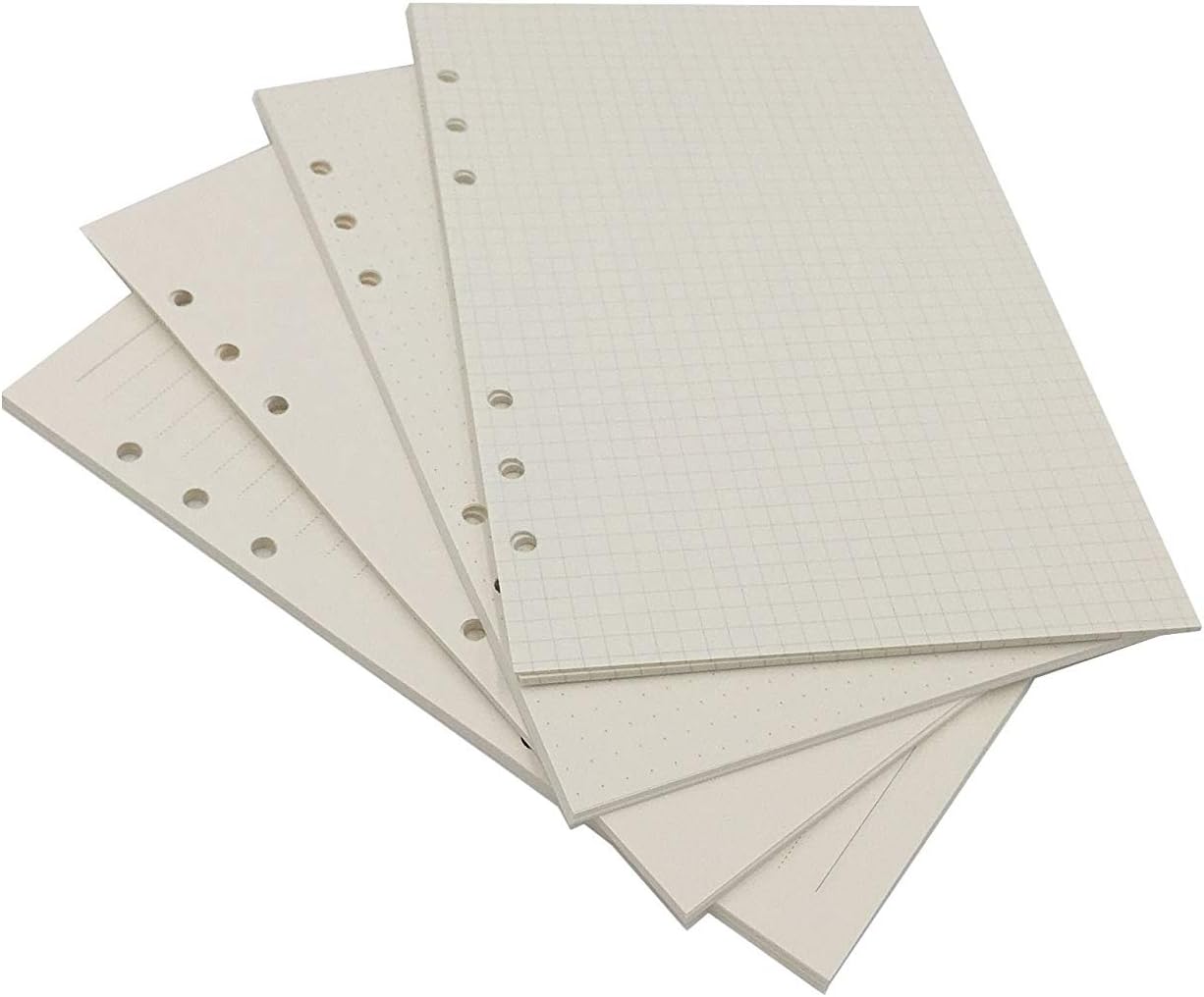 A5 Looseleaf Binder Paper Refills Set from Chris.W, 80 Sheets, Dot Grid ...