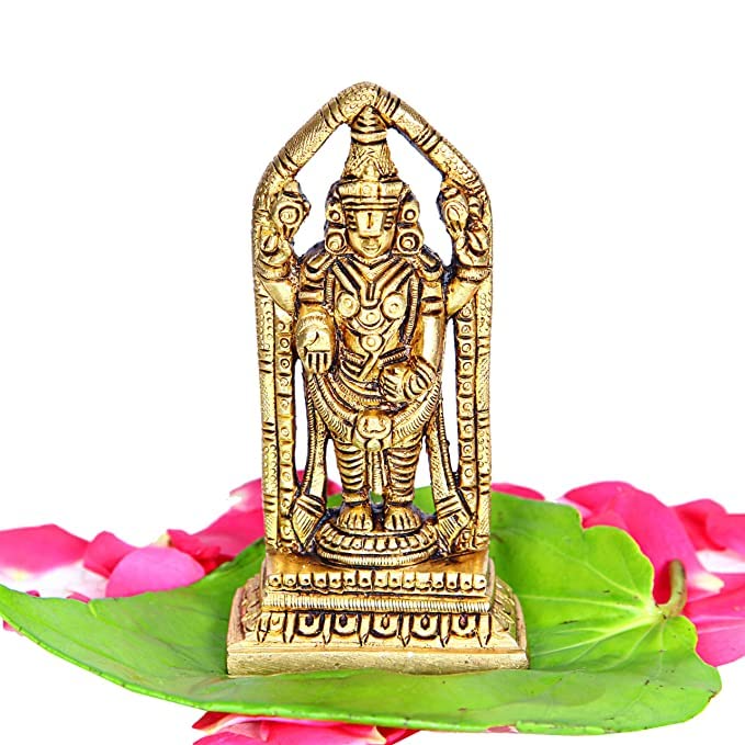 Buy Mythology Centre Tirupati Balaji Idol Brass | Lord Venkateswara ...