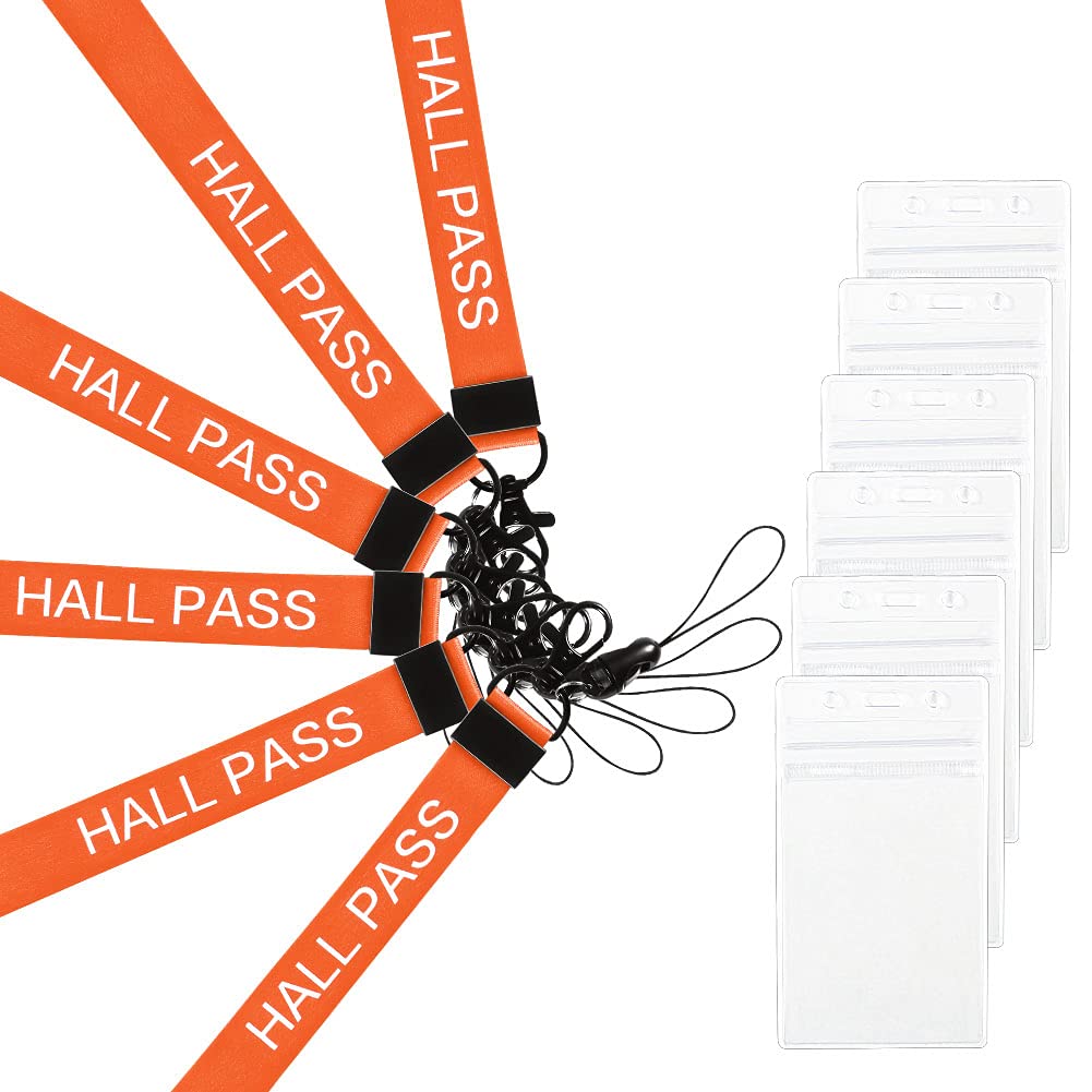 Snapklik.com : Melife 6 Pack Hall Pass Lanyards, School Passes For ...