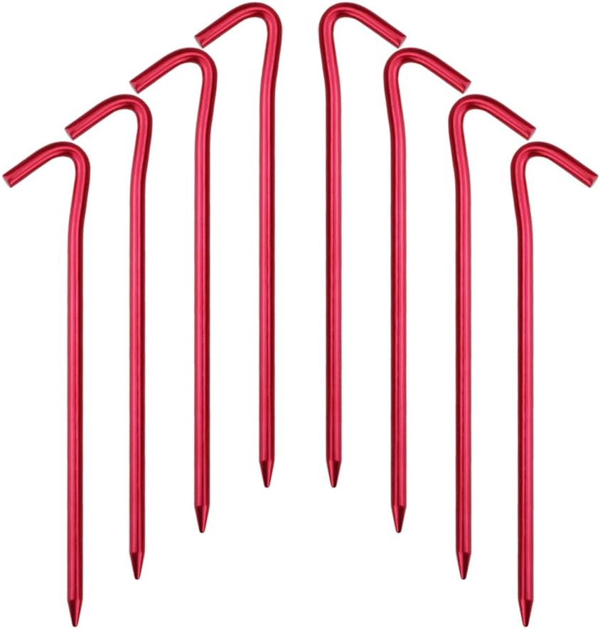 Amazon.com : Hikemax 7075 Aluminum Tent Stakes 20 Pack - Ultralight 7 ...