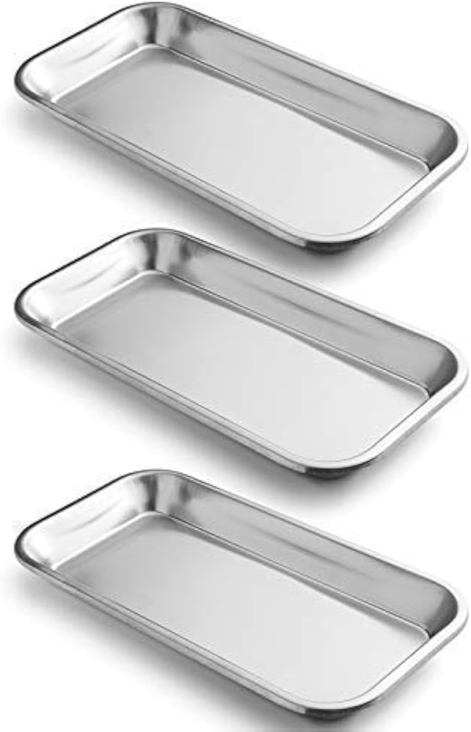 Amazon.com: COYMOS 3 Pack Surgical Tray, Stainless Steel Tray for Lab ...