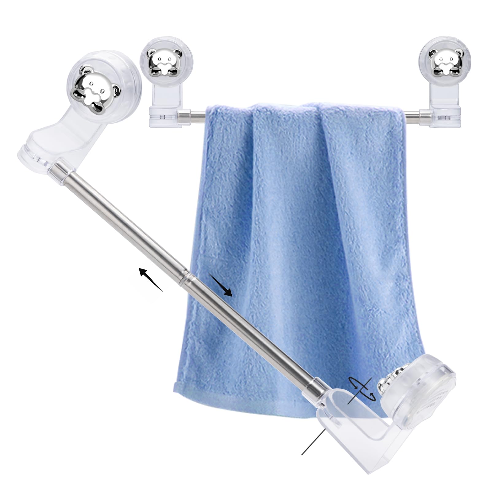 Amazon.com: DEALSGOGO rv Towel Holder | Expandable Suction Cup Towel ...