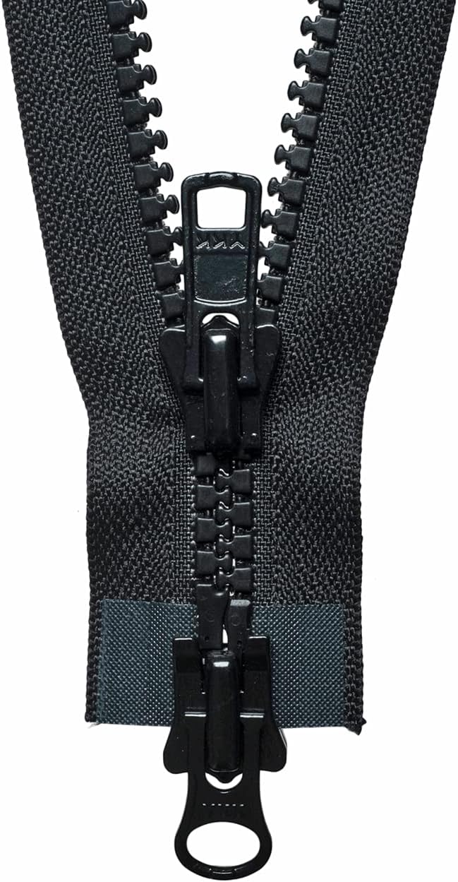 YKK Two Way Slider Zip, No. 580 Black, 66 cm Length : Amazon.co.uk ...