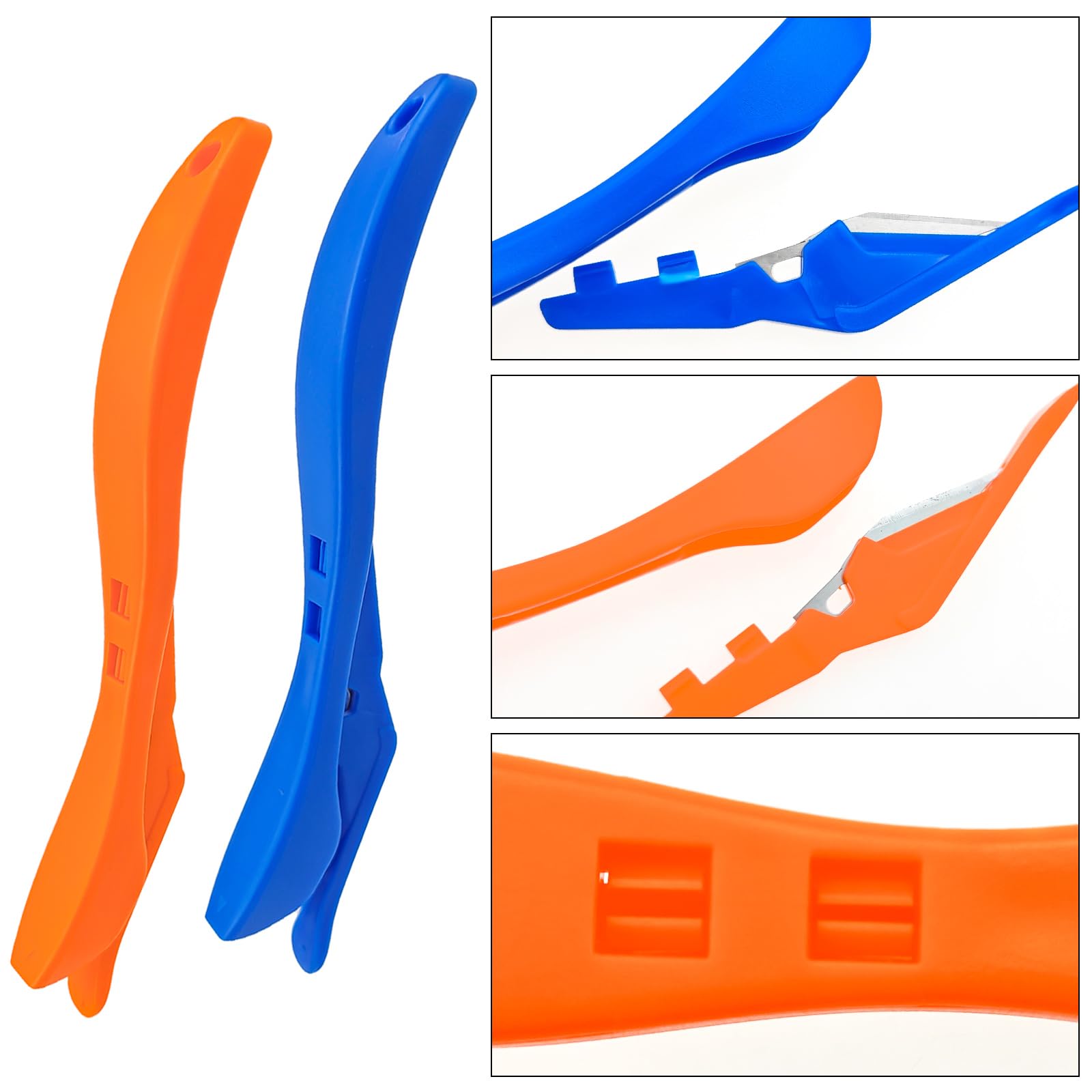 Guft Wrap Cutter 4-Pack Wrapping Paper Cutters - Safety Slide Blade ...