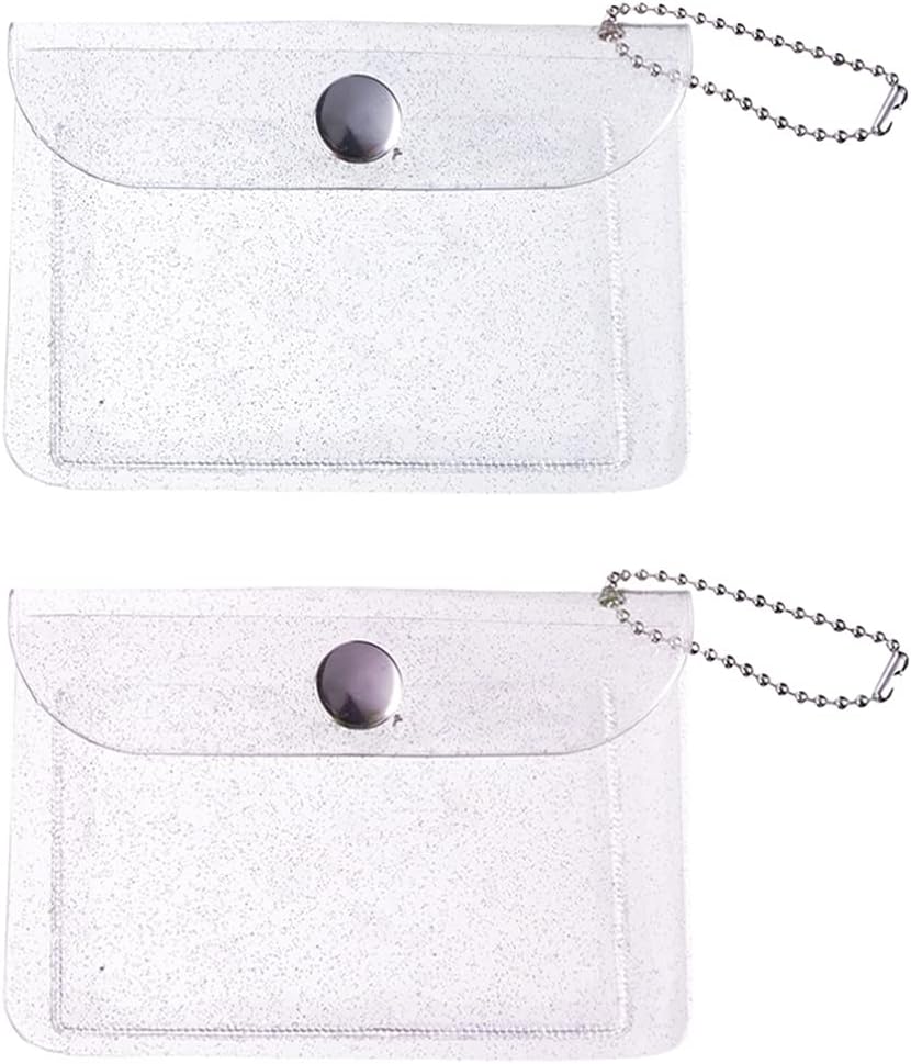 Amazon.com: 3 Pcs Womens Transparent Card Holder Wallet Small Coin ...