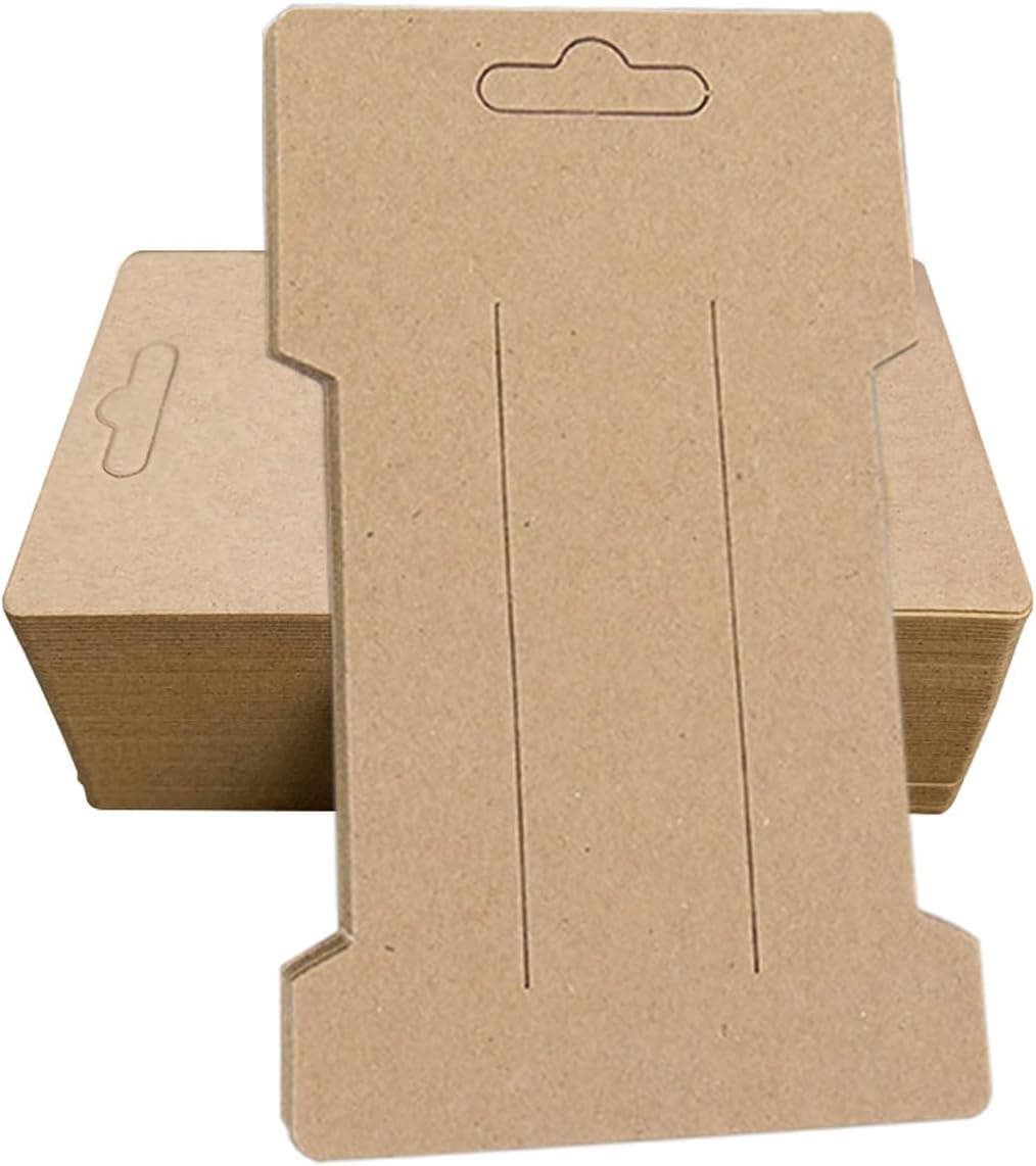 Amazon.com : Doromy Kraft Paper Hair Clip Holders - 100 Packs ...