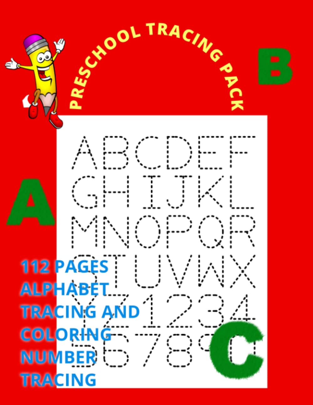 Buy PRESCHOOL TRACING PACK: 112 pages small and capital alphabet ...