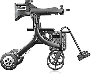 CEEBUS Electric Power Walker Drive Rollator, Rollator Walker with Seat 3 in 1 Multi-Functional ...