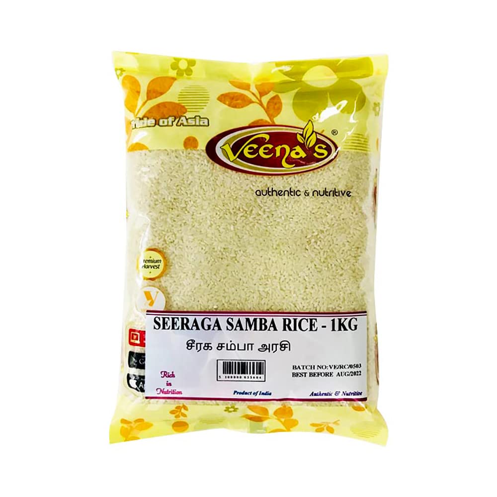 Buy Veenas Siraga Samba Rice 1KG | Zeera Samba Rice | Jeeraga Samba ...