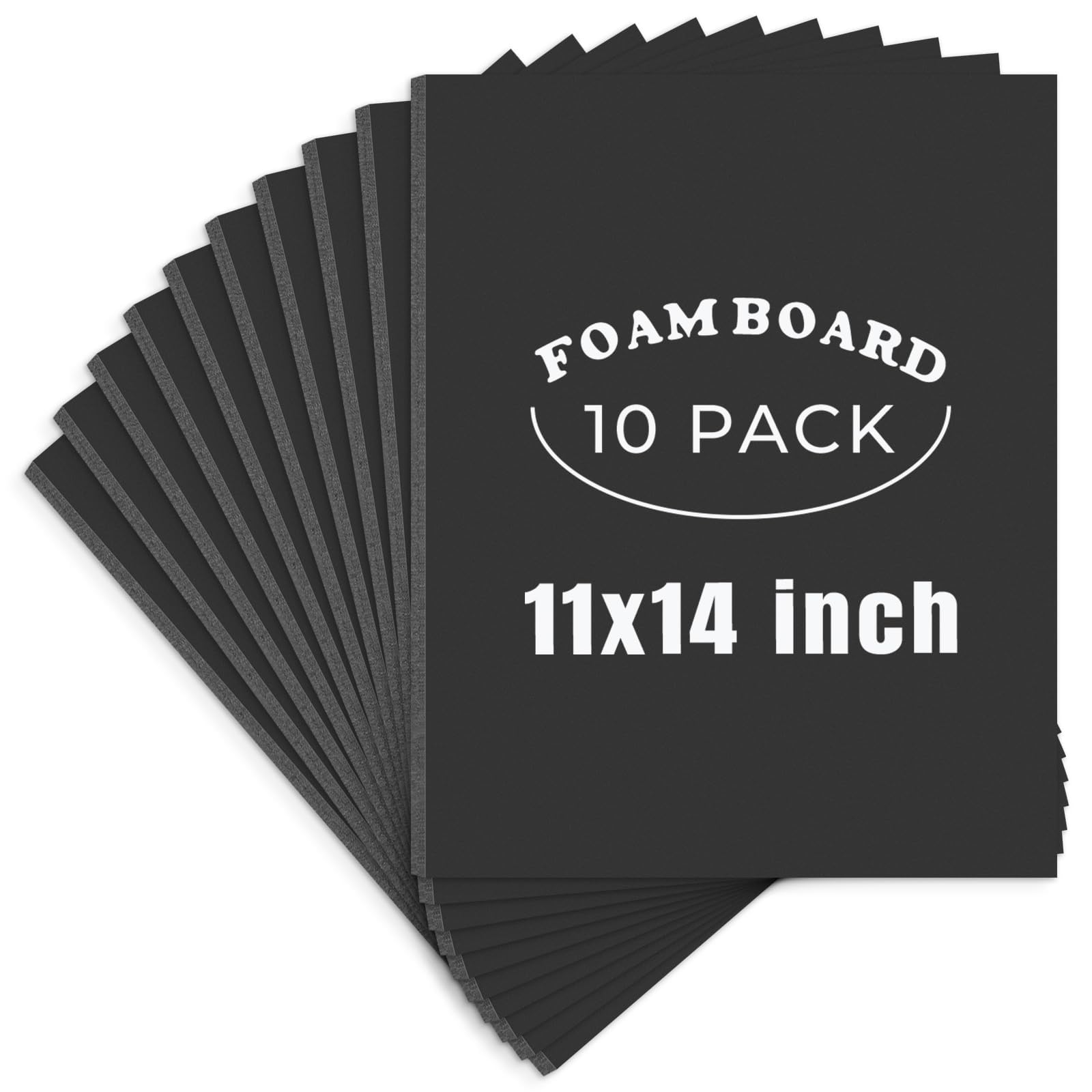 Amazon.com : AUEAR, 10 Pack 11x14 Black Foam Boards, Foam Core Poster ...