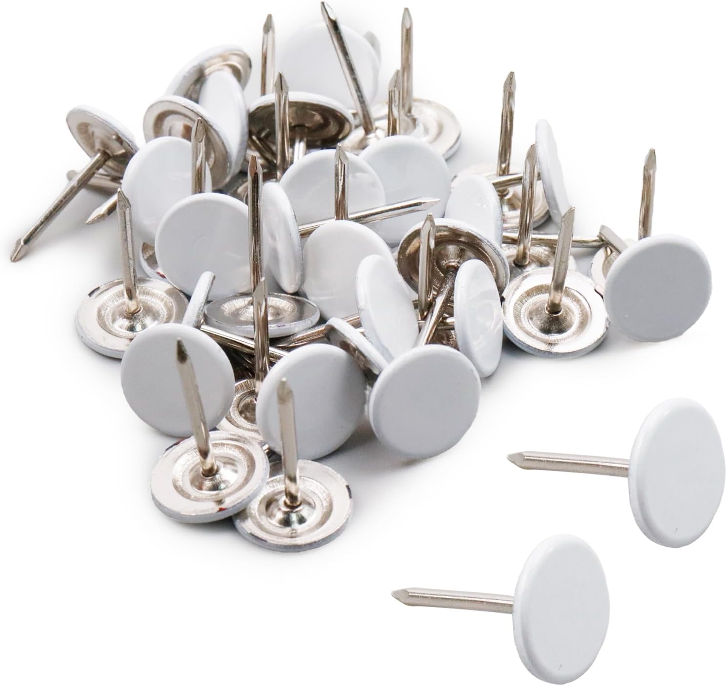 Amazon.com: Antrader 200 Pieces Push Pins Round Head Thumbtack 0.43Inch ...