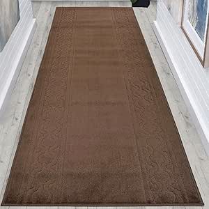 Amazon.com: Washable Custom Size Runner Rug Trellis Bordered Design ...