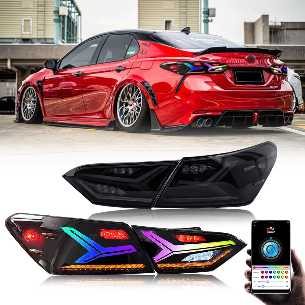 Amazon.com: T T-ABC New RGB Taillights for Toyota Camry SE XSE LE XLE ...