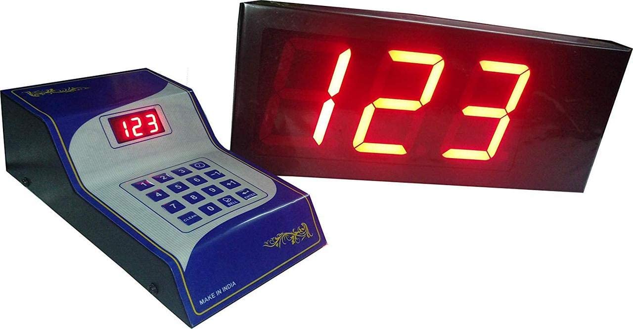 MME 3 digits token calling display system with voice announcement ...