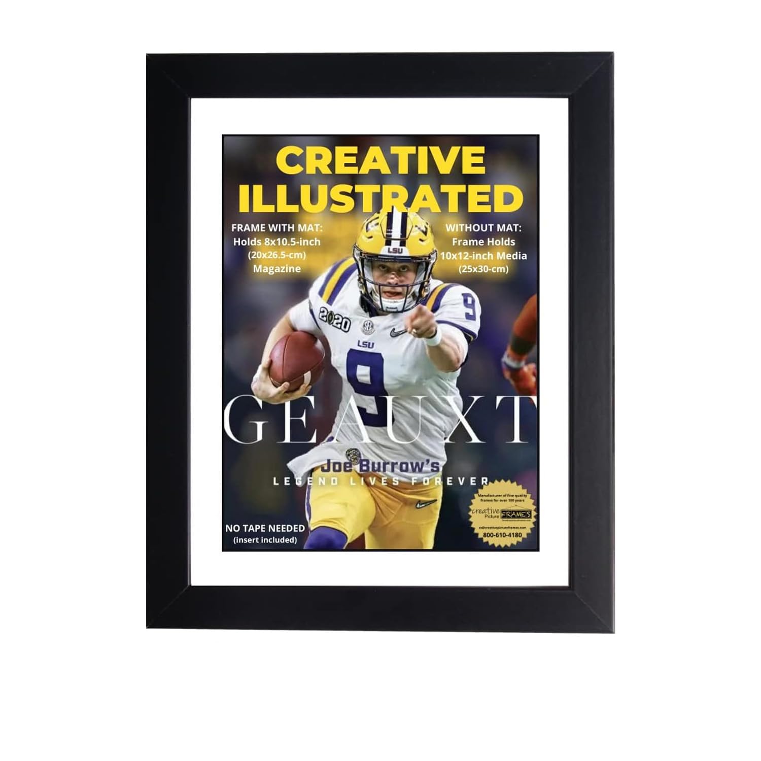 Amazon.com: Creative Picture Frames 8 x 10.5 Magazine Frame with Full ...