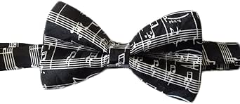 Steve Harris Mens Pre-Tied Adjustable Music Bowtie - Black - One Size ...