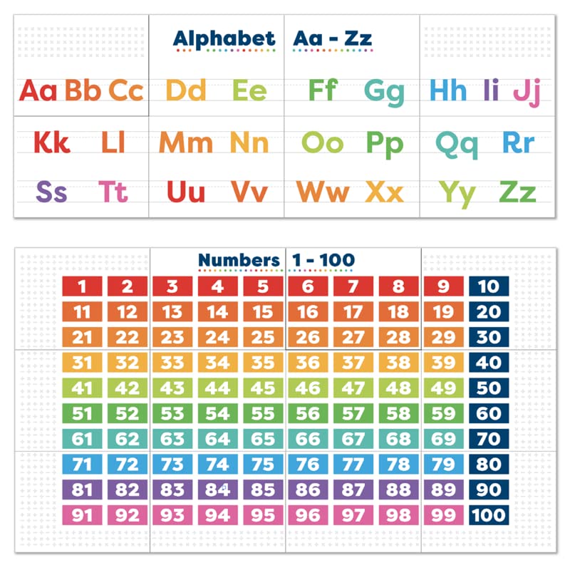 Buy Laminated Numbers and Letters Bulletin Board Classroom Decorations ...