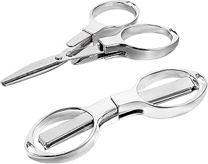 Amazon.com: 2 Pcs Folding Scissors, Safe Portable Travel Scissor ...