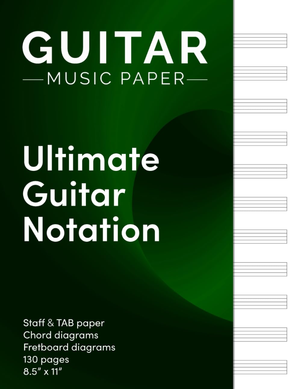 Amazon.com: Guitar Music Paper - Ultimate Guitar Notation ...