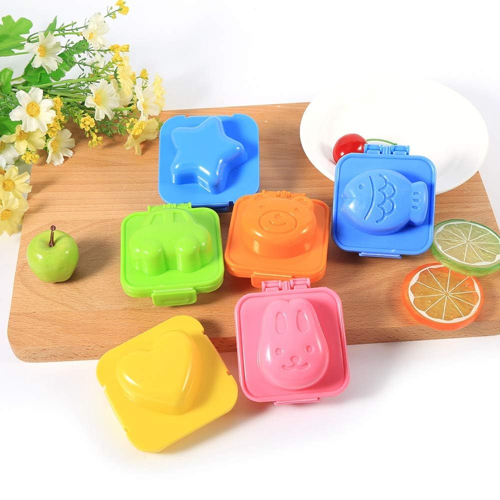 Amazon.com: Egg Shaper, 6 Pieces/set Cute Egg Molds, Pp Plastic Boiled ...
