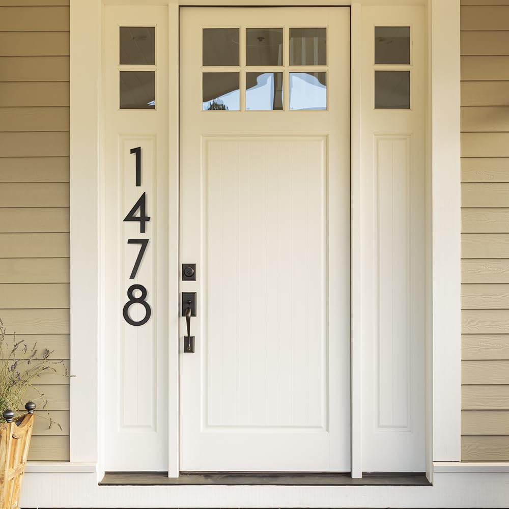 Snapklik.com : Ukontagood 12 Inch Modern Floating House Numbers For Outside