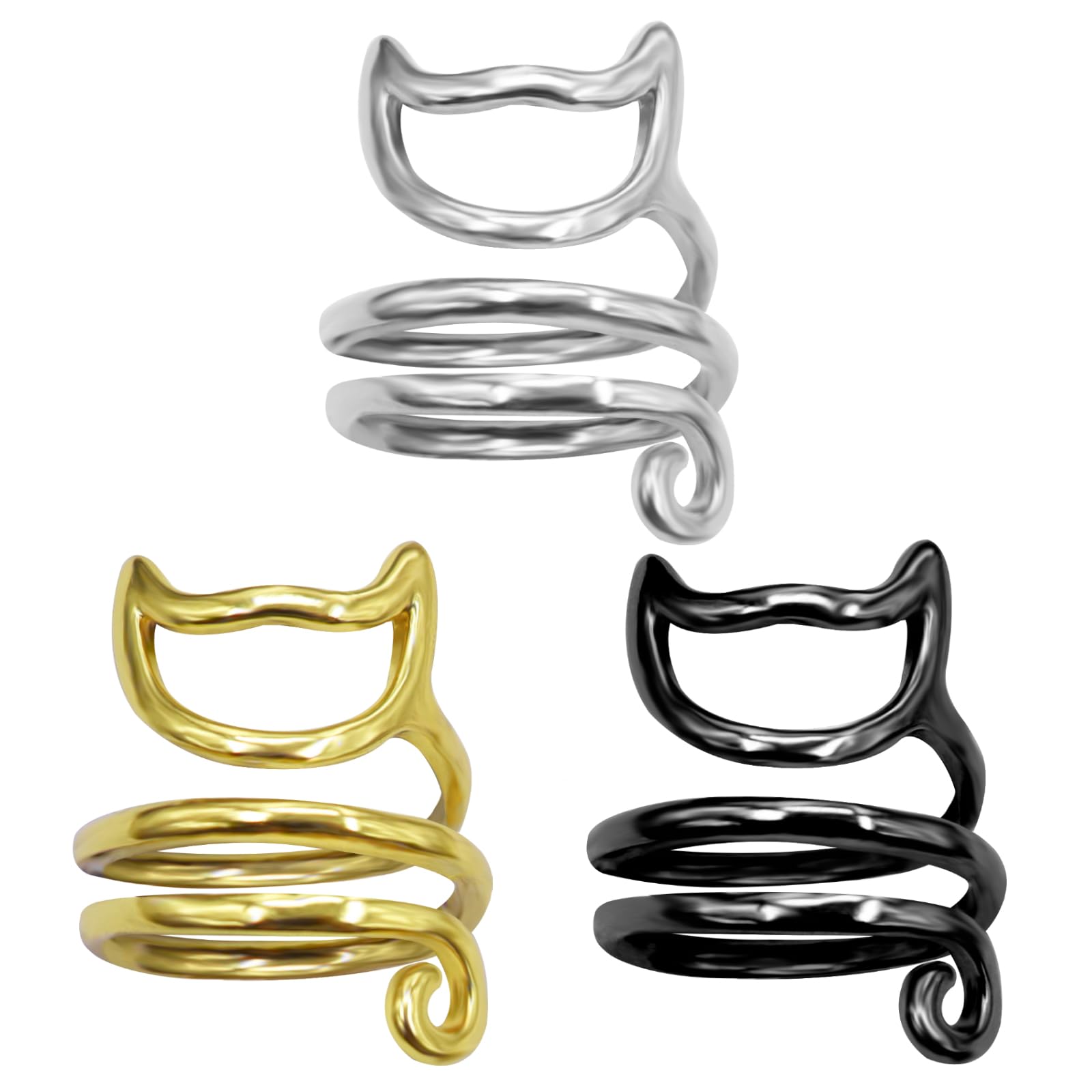 Amazon.com: LIQALU 3 PCS Crochet Ring for Finger Adjustable Crochet ...