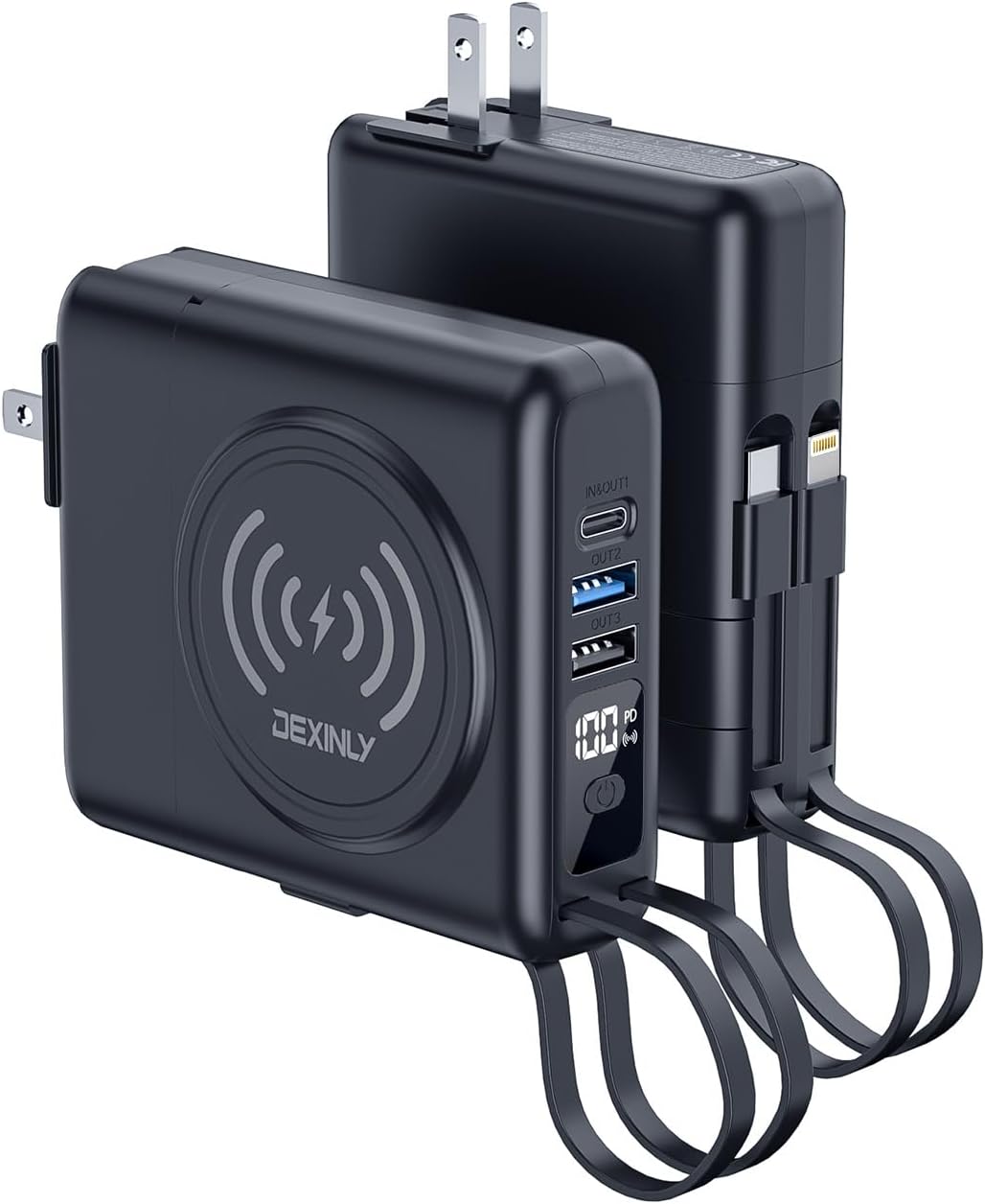 Amazon.com: Limitless PowerPro Go 10,000mAh Power Bank 3-in-1 Wall ...