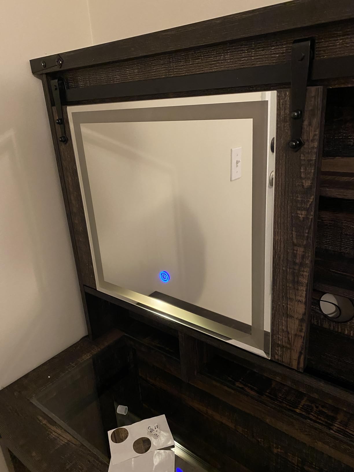 $50/mo - Finance T4TREAM Farmhouse Makeup Vanity Desk with Sliding ...