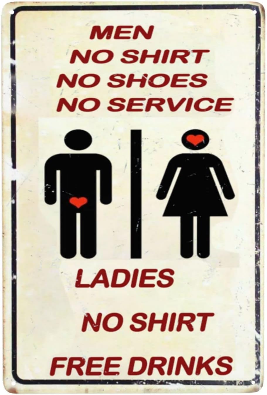 Amazon.com: DGFDH Retro Funny Home bar Pub Sign Man Woman Tin Sign ...