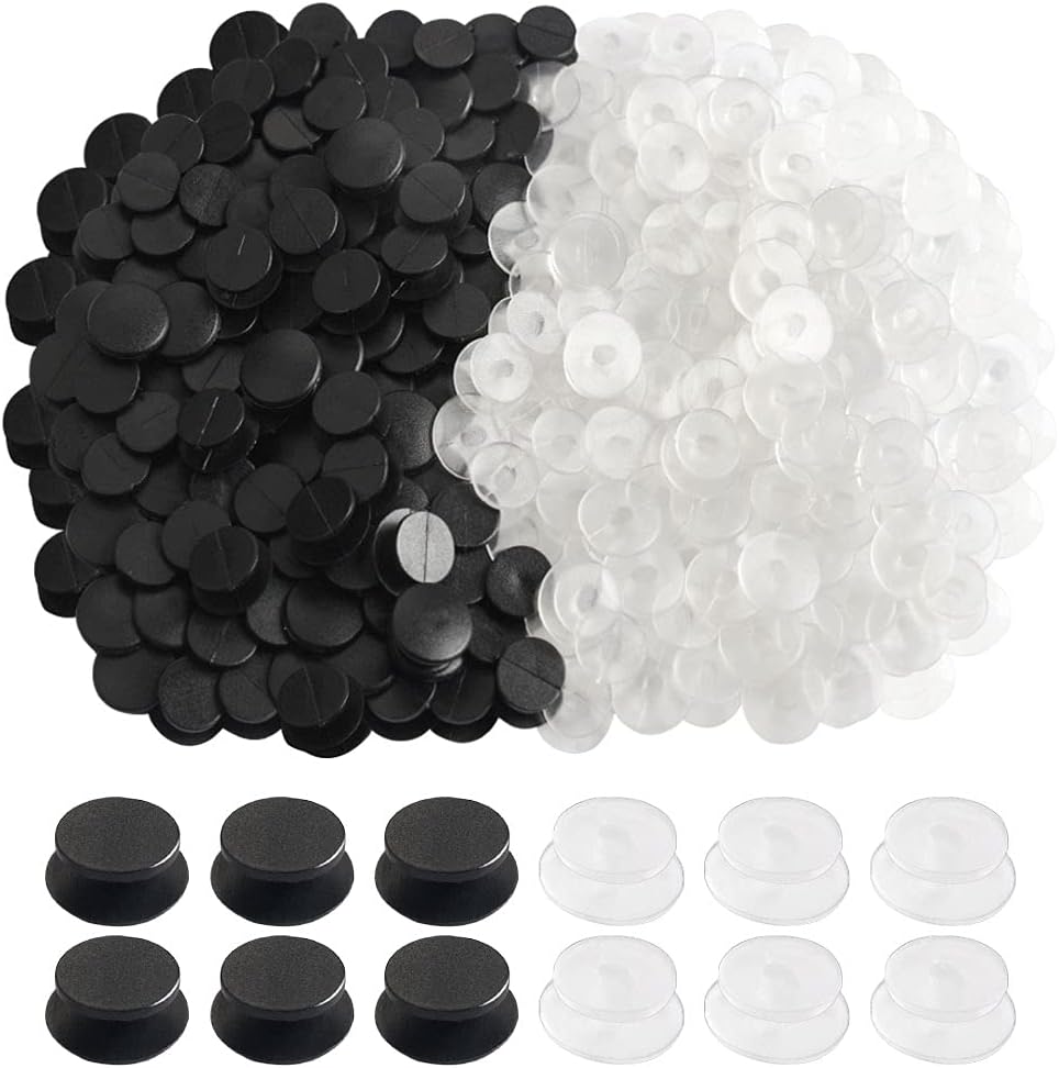 Amazon.com: 200 PCS Buckle Plastic Button, 2 Colors Shoe Charm Buttons ...
