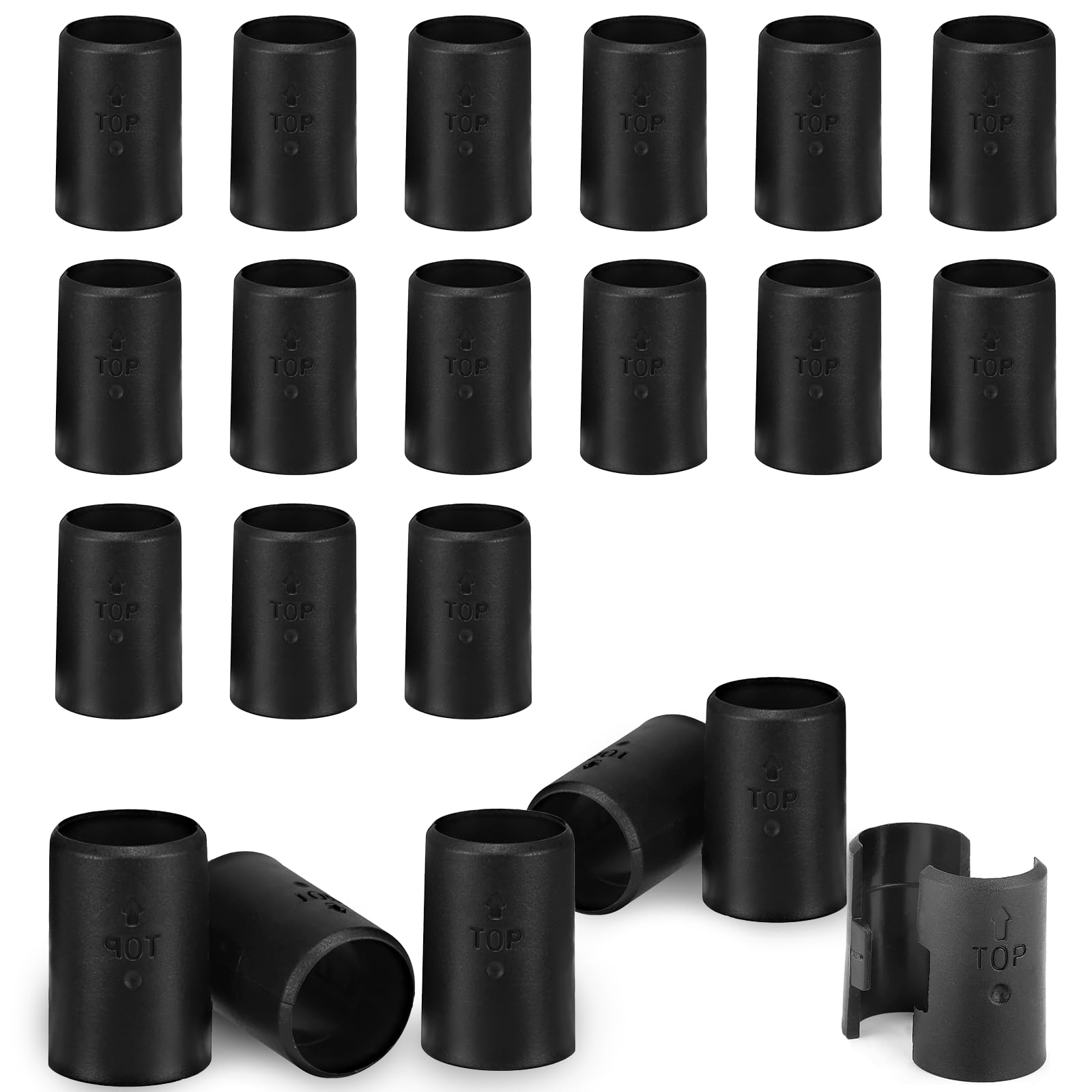 Snapklik.com : Seimneire 30 Pack Black Wire Shelf Clips 1 Inch Wire ...