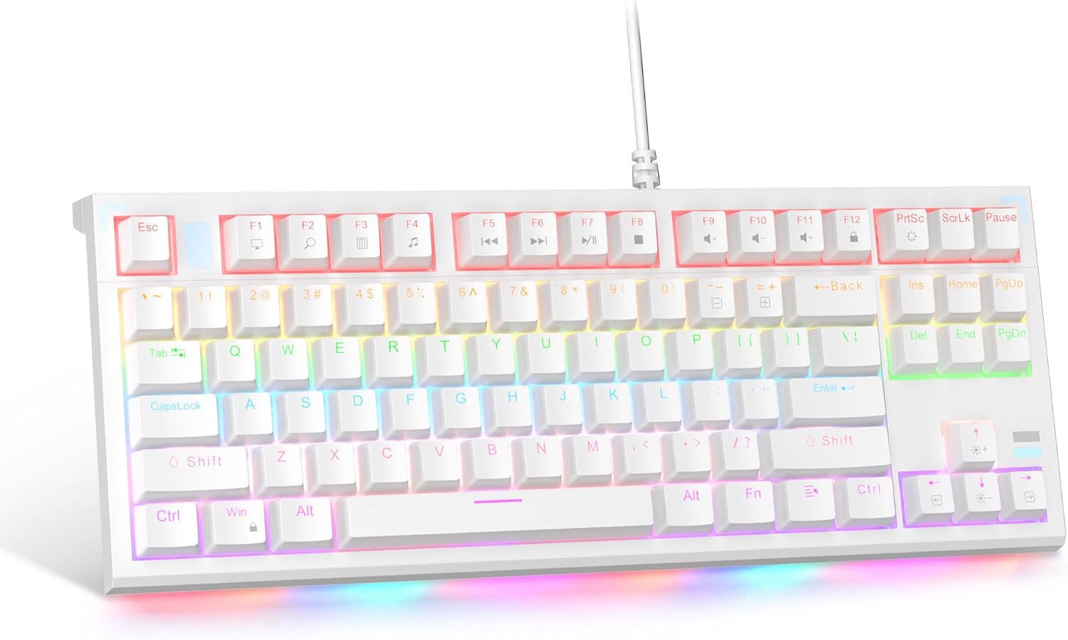 Amazon.com: Camiysn Compact 80% Mechanical Keyboard tkl Wired pc Gaming ...