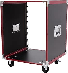 Amazon.com: DNYSYSJ 12U Portable Rolling Network Rack, Built-in Handles ...
