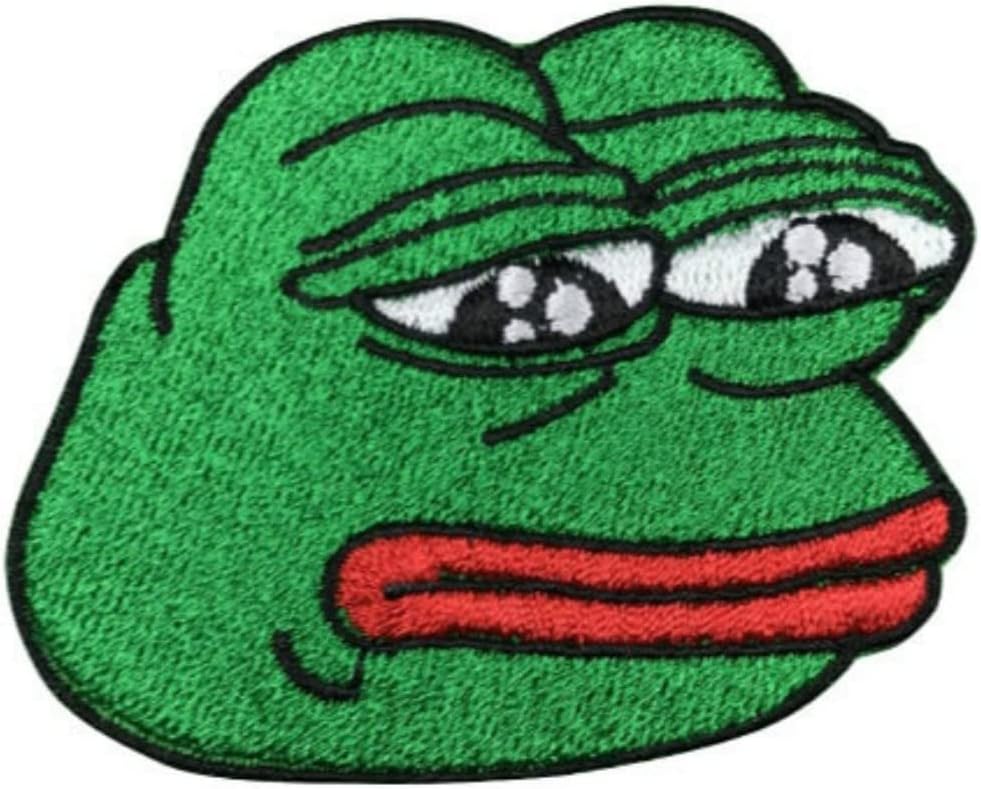Amazon.com: Minimum Mouse Sad Pepe The Frog Meme Iron On Patch