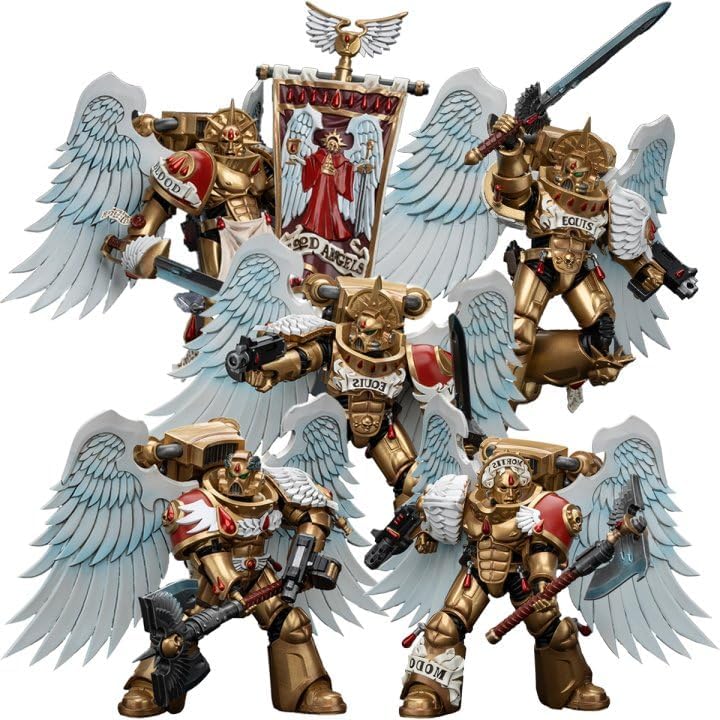 JOYTOY 1/18 Warhammer 40,000 Blood Angels Sanguinary Guard 5PCS ...