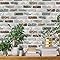 Guvana 17.3"×197" Brick Peel and Stick Wallpaper Red/Blue/Grey Brick ...