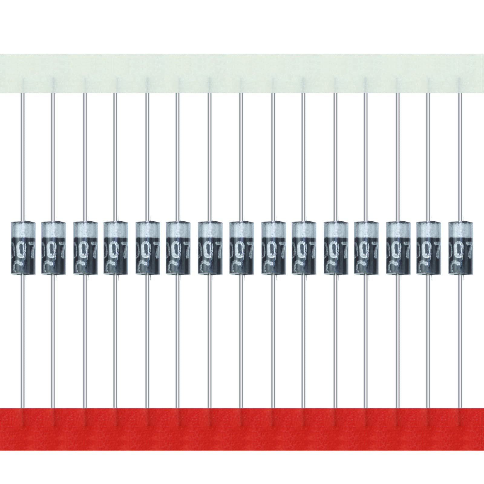 Snapklik.com : AUKENIEN 1N4007 Diodes 1A 1000V IN4007 Rectifier Diode 1 ...