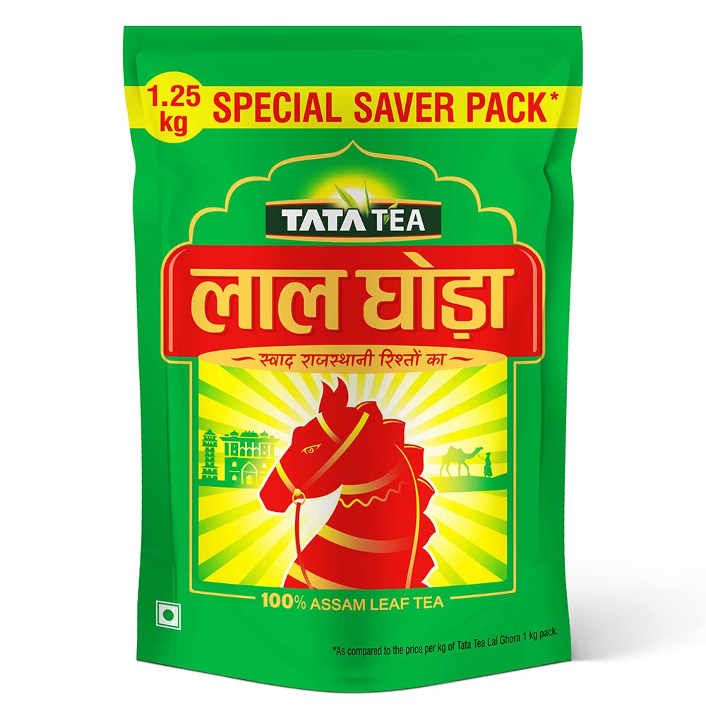 Tata Tea Lal Ghoda, 100% Assam Leaf Tea, Special Saver Pack, 1.25kg ...