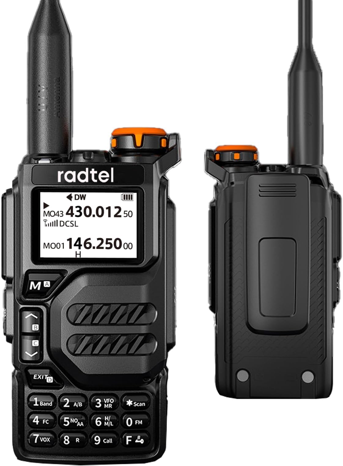 Amazon.com: Radtel RT-590 Tri-Band Radio Air Band Receive Two-Way Radio ...