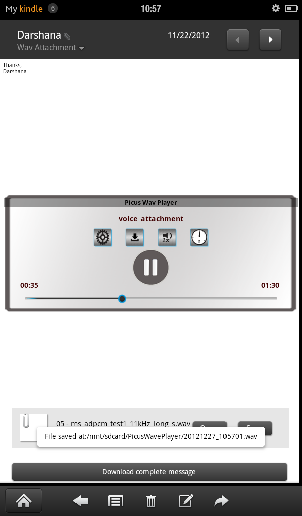 Picus Wav Player Trial - App on Amazon Appstore