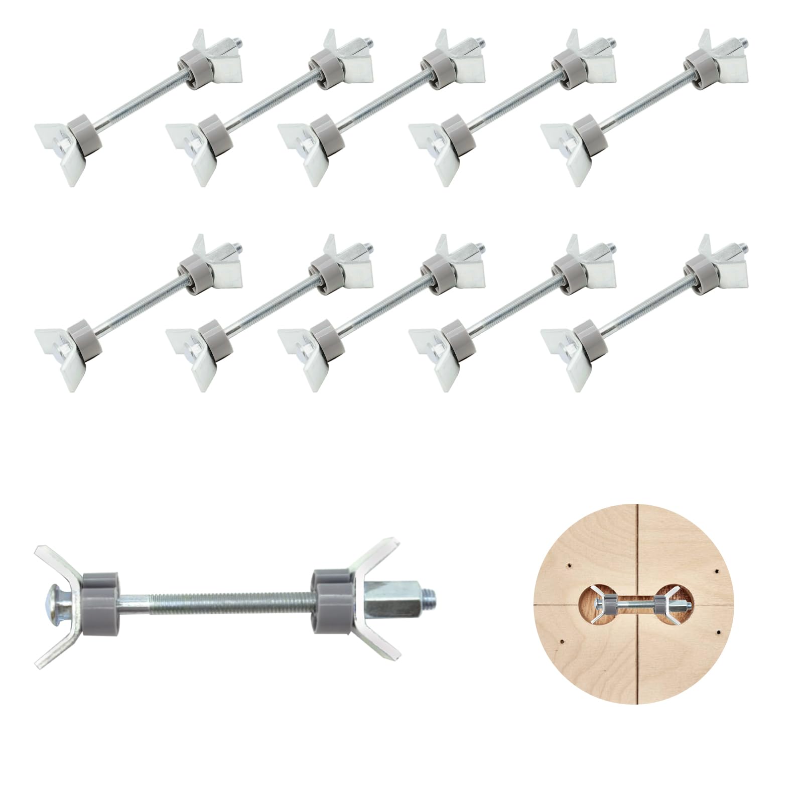 Buy Butcher Block Countertop,10 Pieces Furniture Connector for Butcher ...