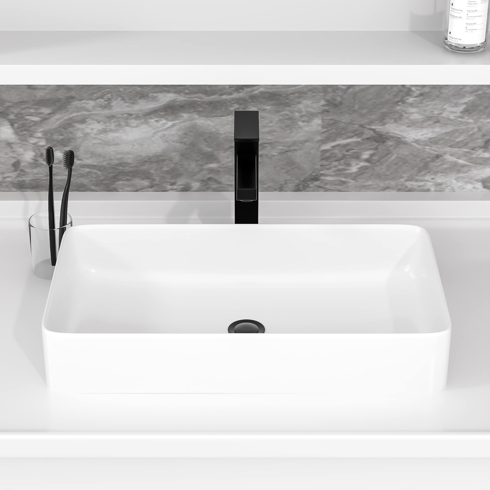 Snapklik.com : Rectangular Vessel Sink - 24"x14" Bathroom Vessel Sink ...